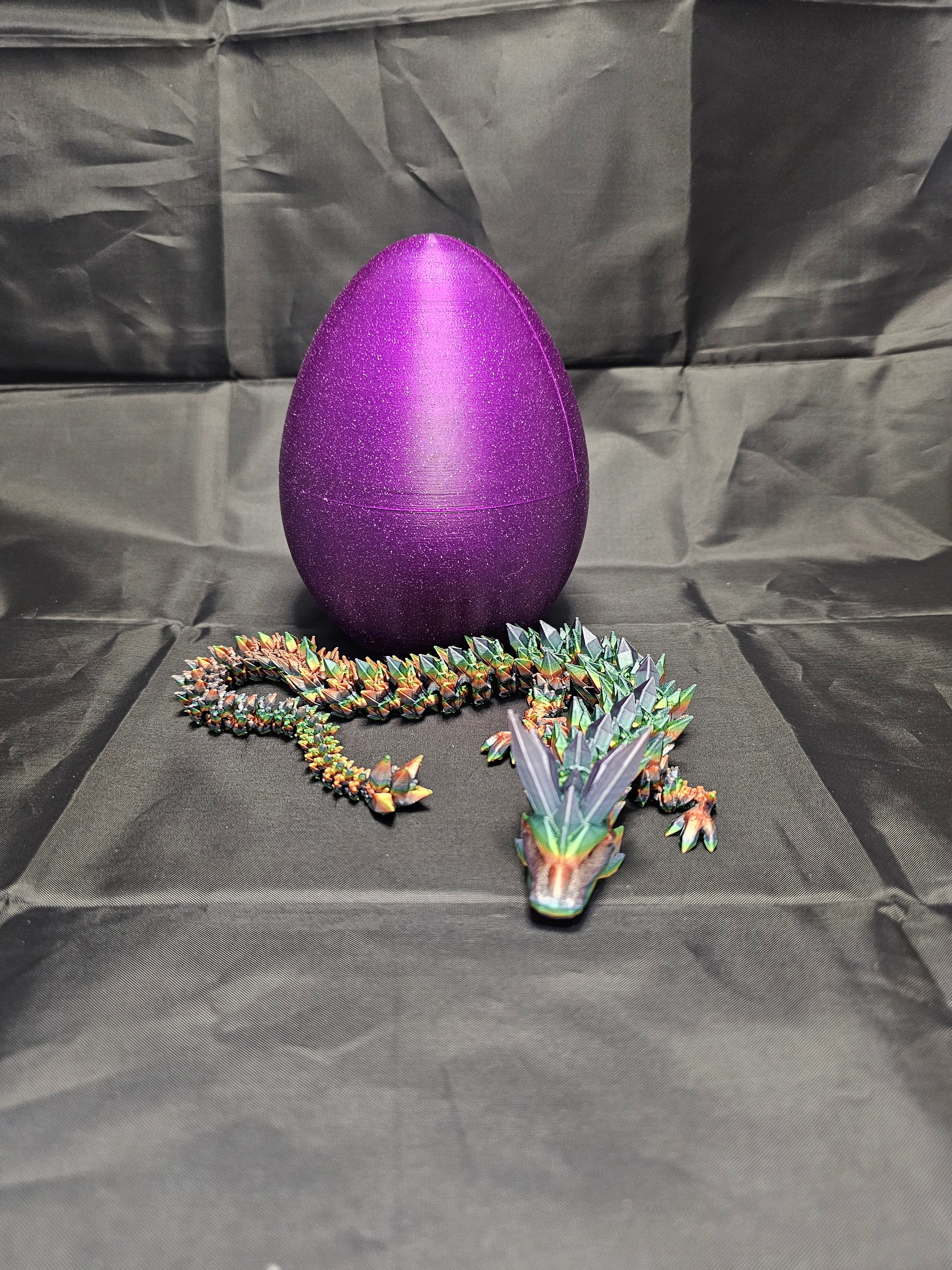 Mystery Crystal Dragons and Dragon Eggs 3d Printed Articulated Figurine ...