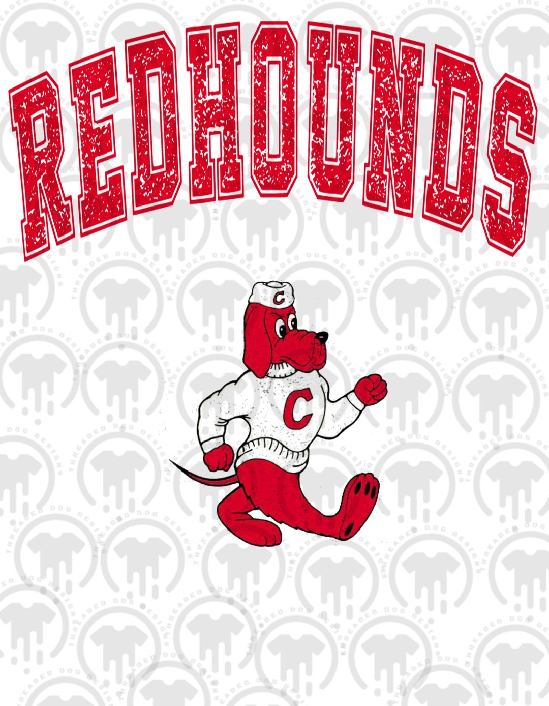 RED HOUNDS With Mascot - Etsy