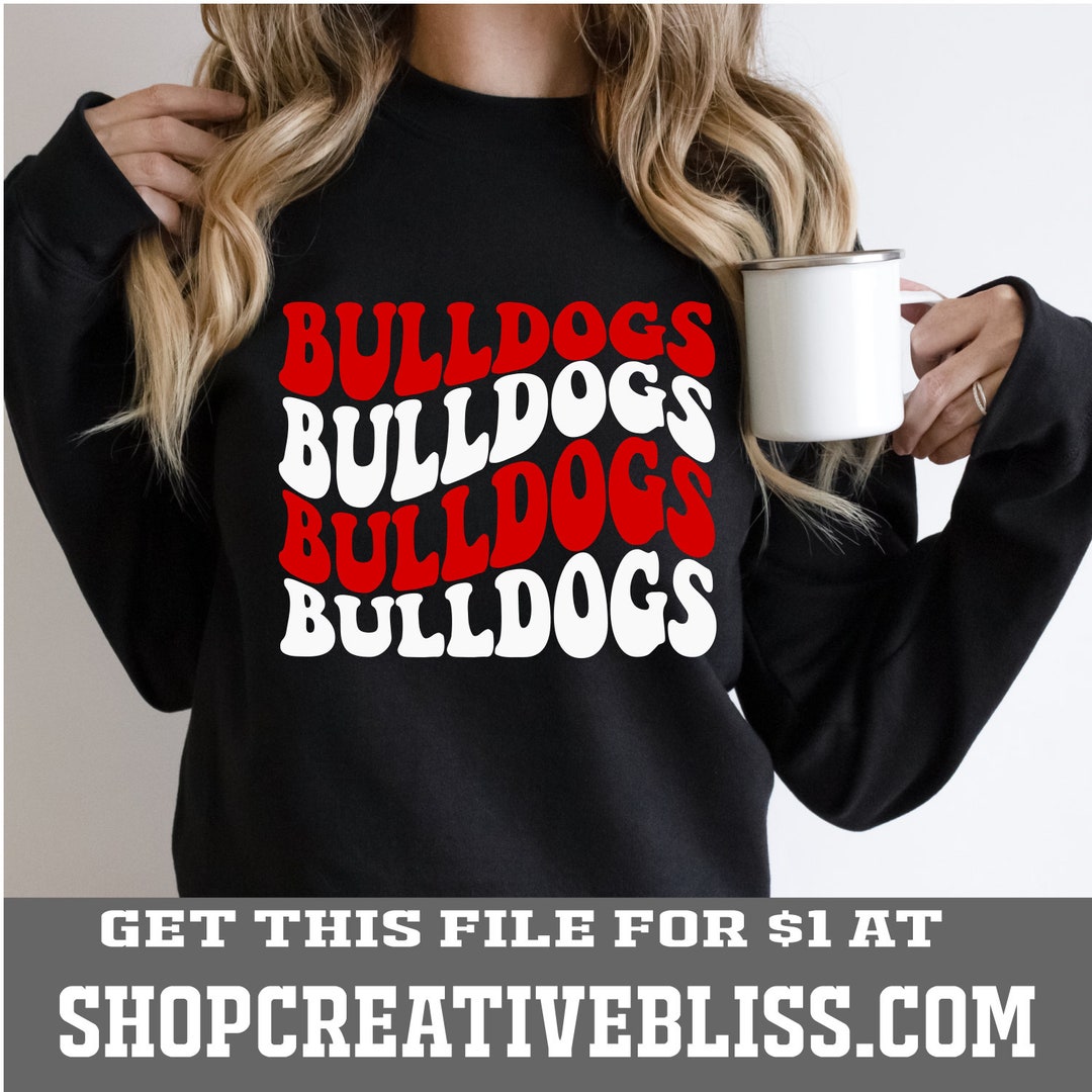 Wavy Text Bulldogs Football Svg, Bulldogs Wavy Svg, Senior 2024, Senior ...