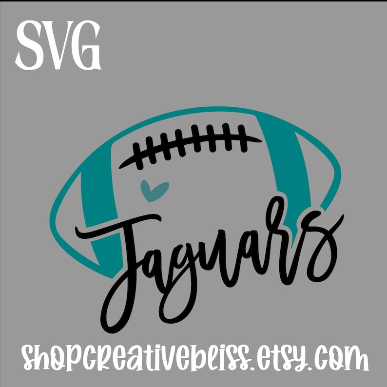 Jaguars Football Mascot SVG, Senior 2026, School Team Cut File, Spirit ...