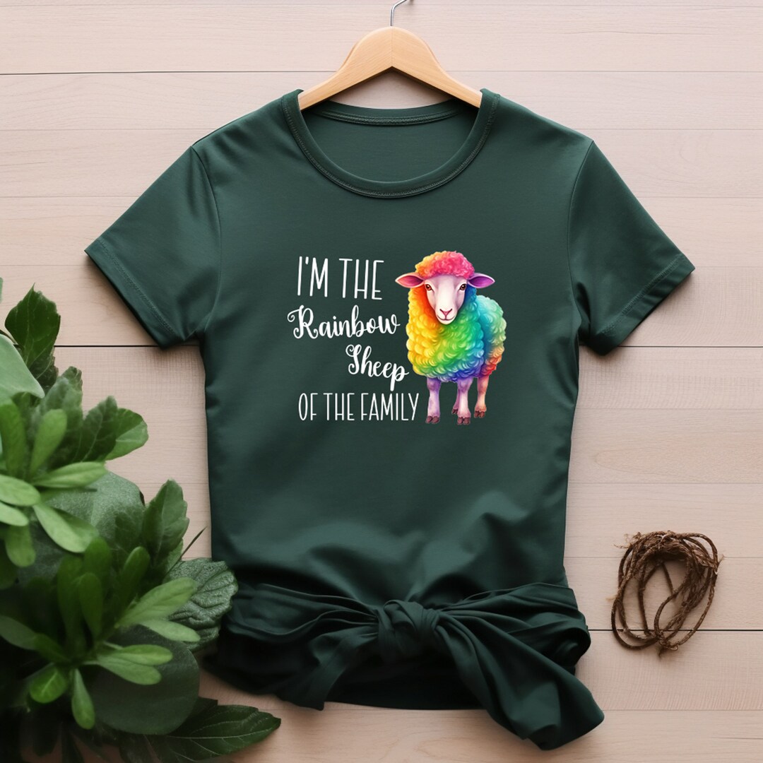 I'm the Rainbow Sheep of the Family Shirt, Funny LGBT Tshirt, Colorful ...