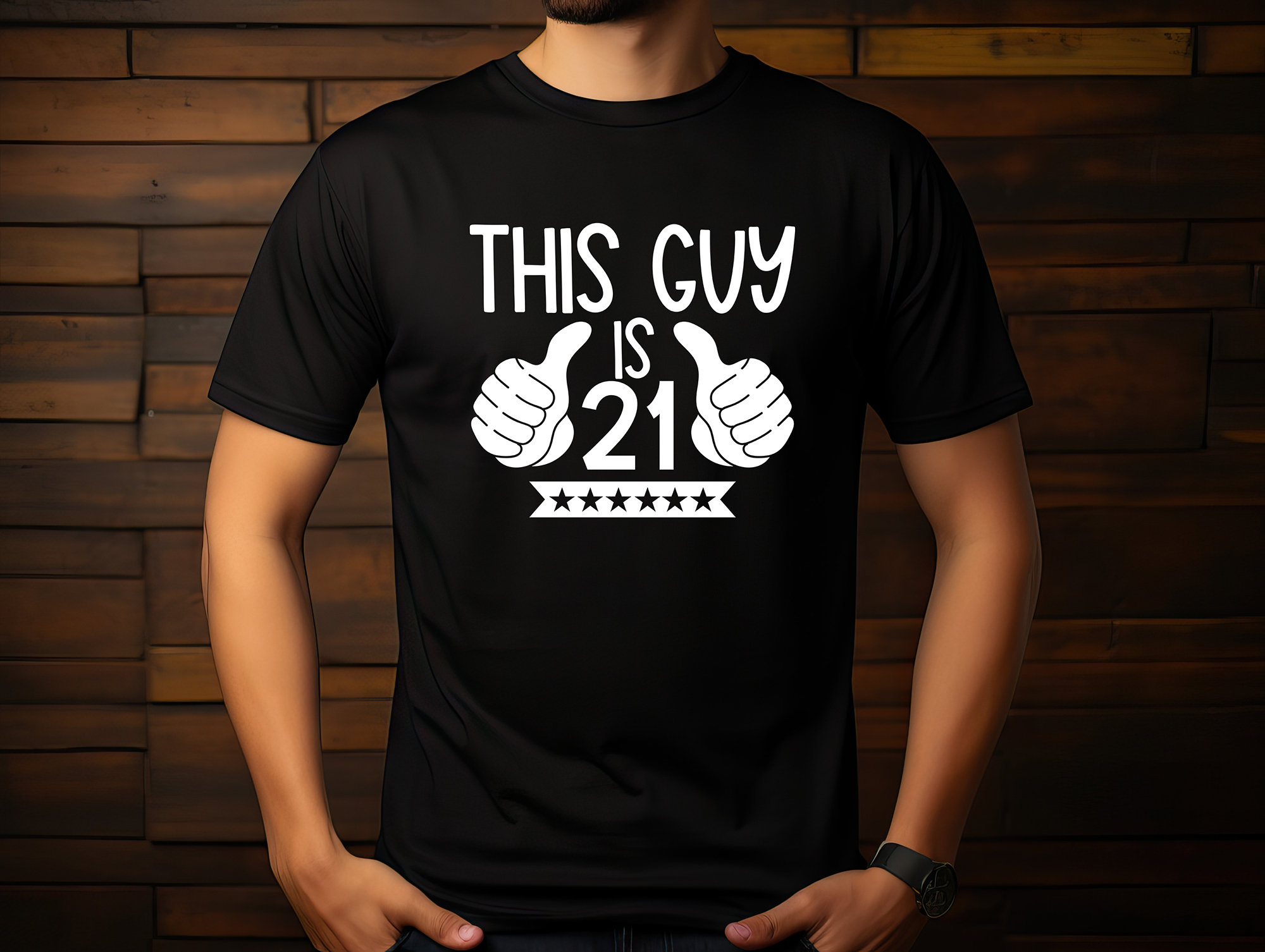 This Guy is 21 Tshirt, 21st Birthday Tshirts, Birthday Party Shirts ...