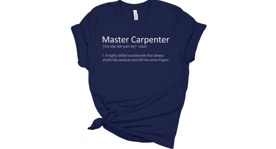 Master Carpenter T-shirt, Profession T-shirts, Funny Gift for a ...