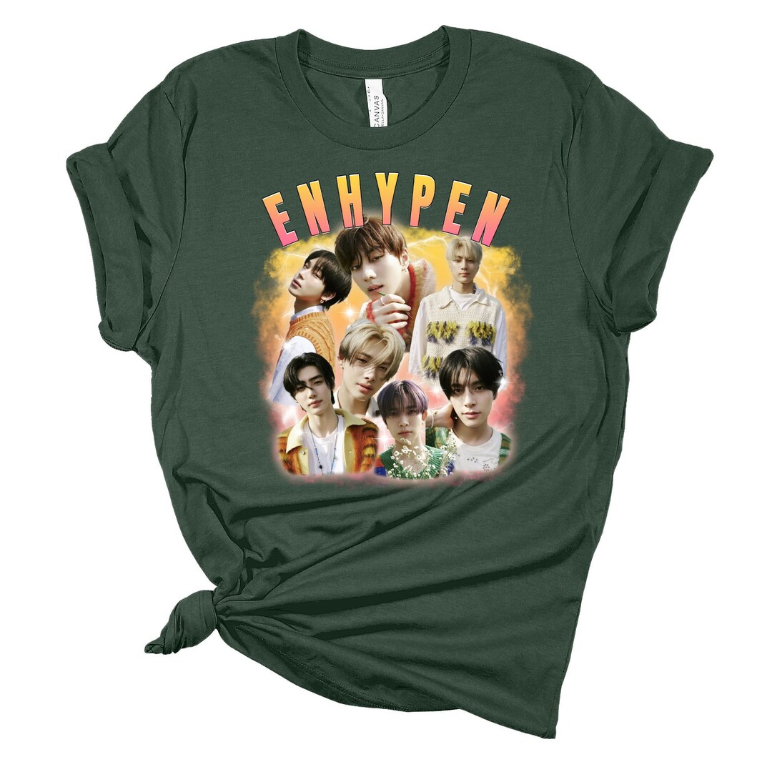 Cute Enhypen Members Chibi Tshirt, Enhypen Members Bootleg Shirt ...