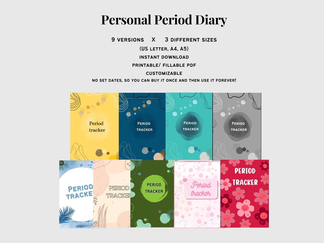 BLUE Period Diary Ovulation Tracker Fertility Monitoring - Etsy