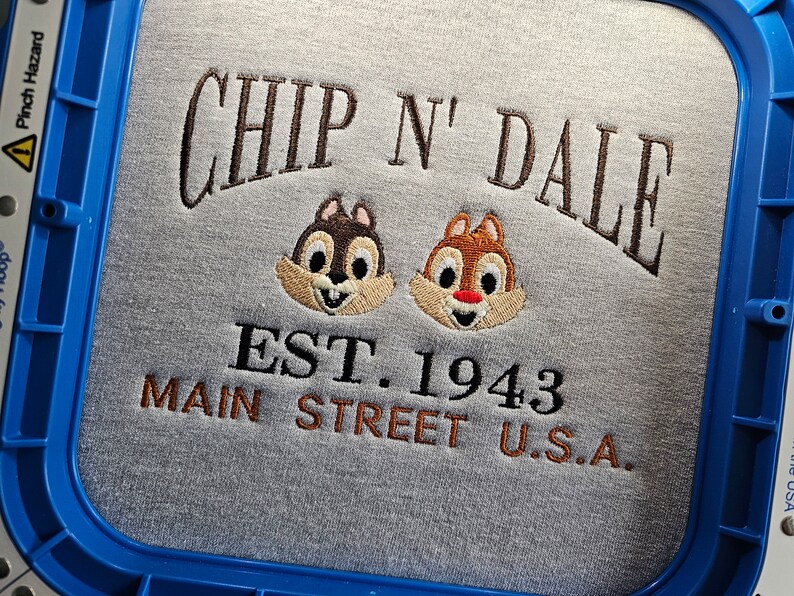 Chip N Dale Embroidered Unisex Top Sweatshirt Disneyland Jumper Gift ...