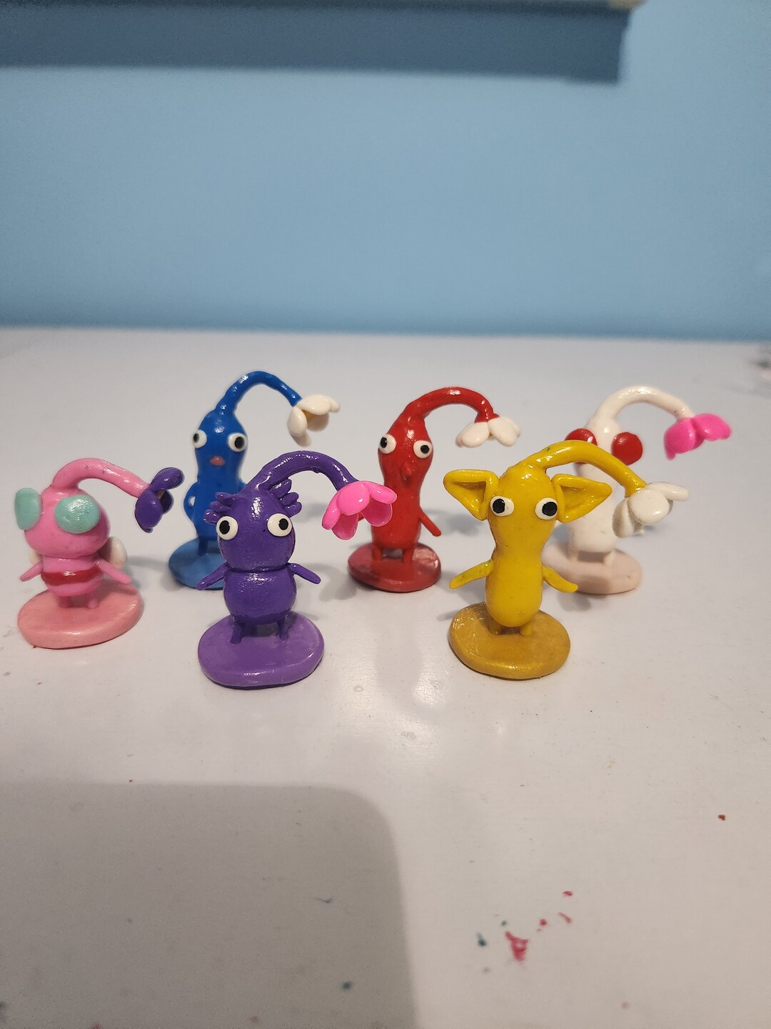 Pikmin Assortment With Stand and Flowers - Etsy