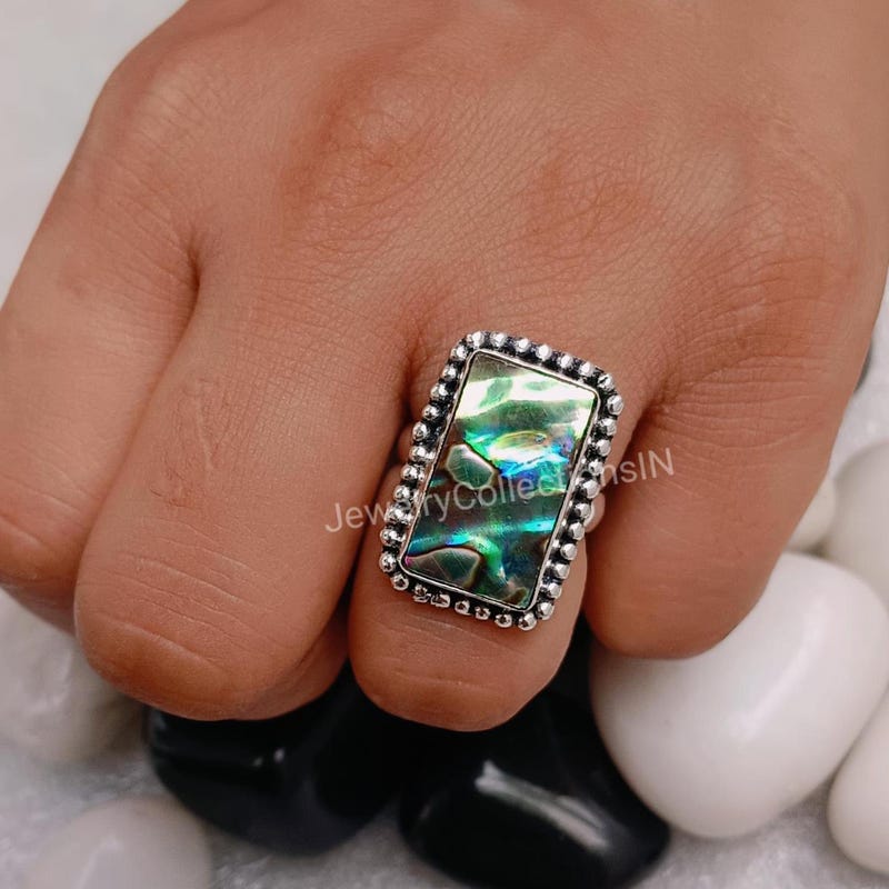 Abalone Ring - Etsy