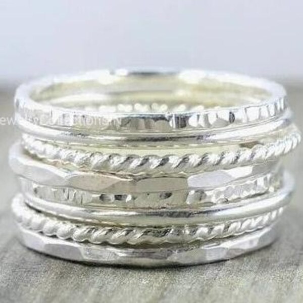 Silver Stacking Ring - Etsy