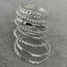 Stacking Rings, Stackable Rings, Stack Rings, Set of 8 Ring, Sterling Silver Bands, Silver Band ...
