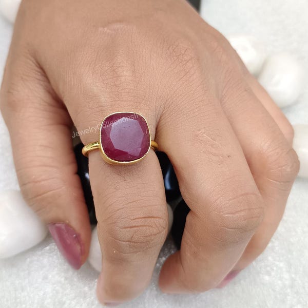 Large Ruby Ring - Etsy