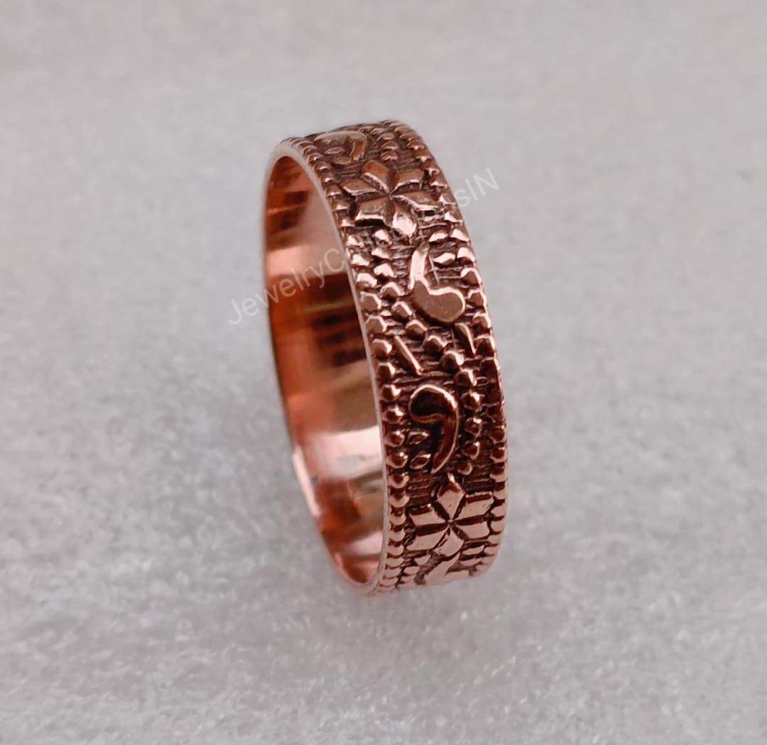 Pure Copper Ring, Copper Wedding Ring, Copper Thumb Ring for Women ...