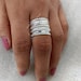 Stacking Rings, Stackable Rings, Stack Rings, Set of 8 Ring, Sterling Silver Bands, Silver Band ...