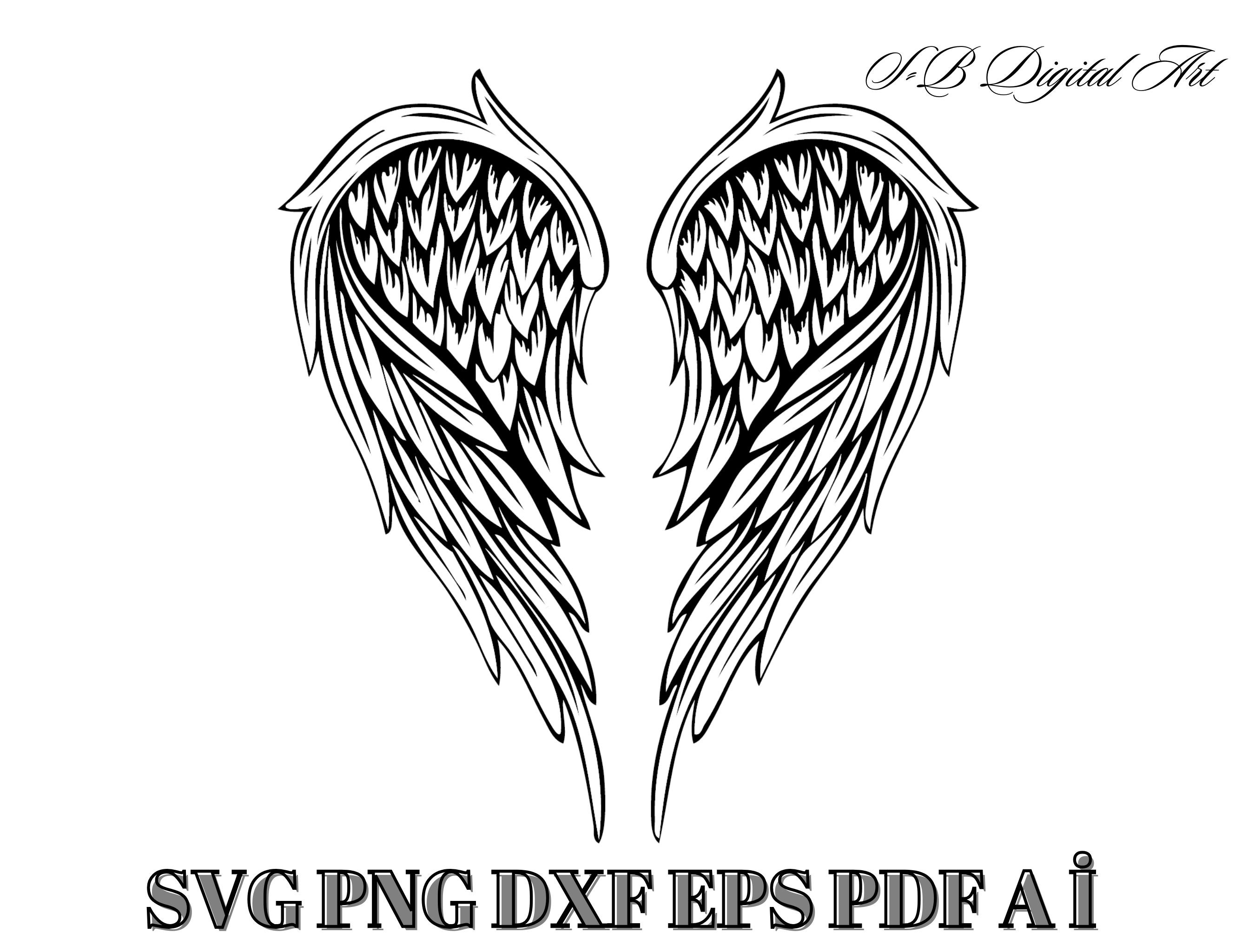 Wings SVG Angel Svg Angel Wings Svg Wings Digital Download Wing Png - Etsy