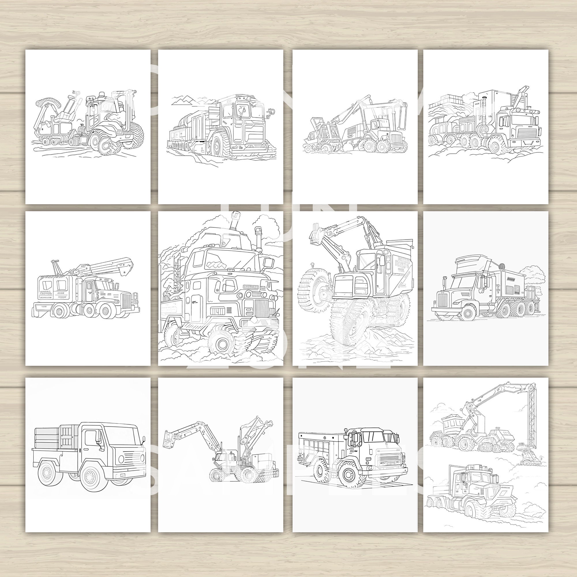 Construction Coloring Pages, Construction Games, Construction Printable ...