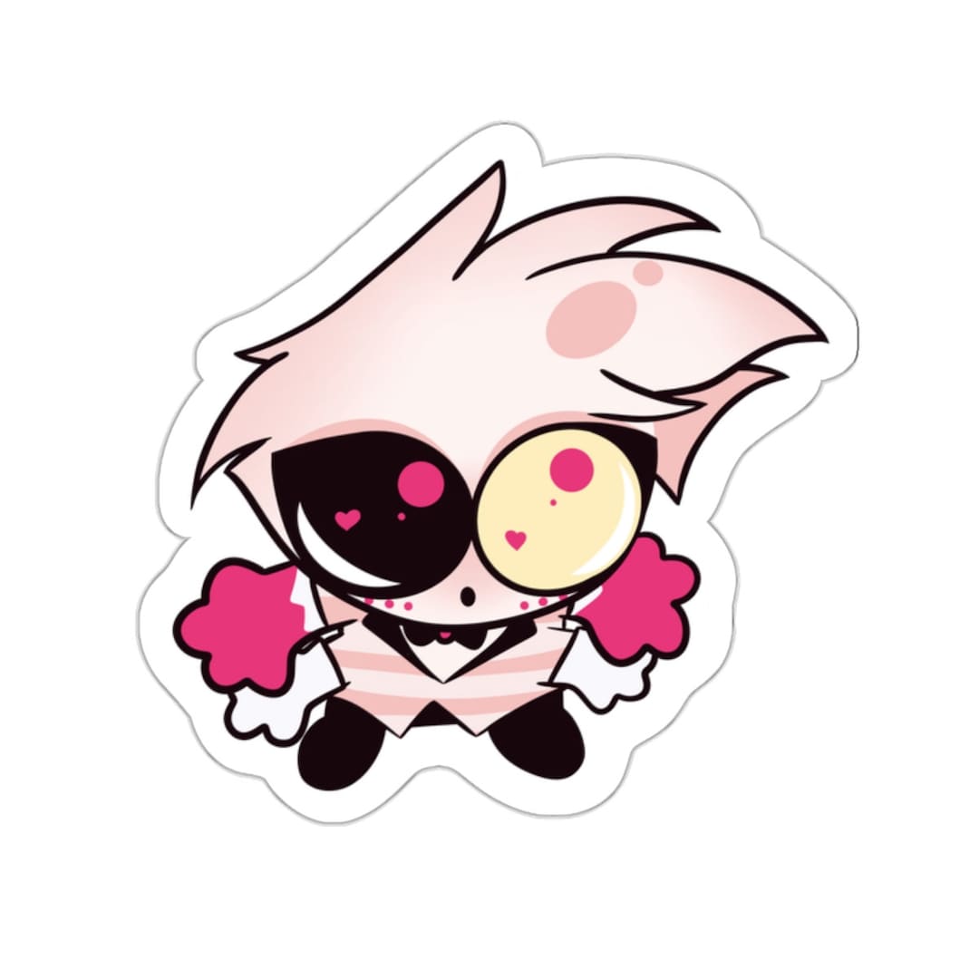 Angel Dust Hazbin Hotel Kiss-cut Sticker Cute Angel Dust Hazbin Hotel ...