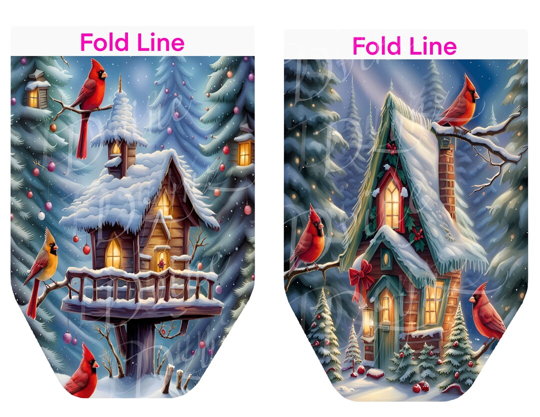 Cardinal Christmas Banner - Etsy