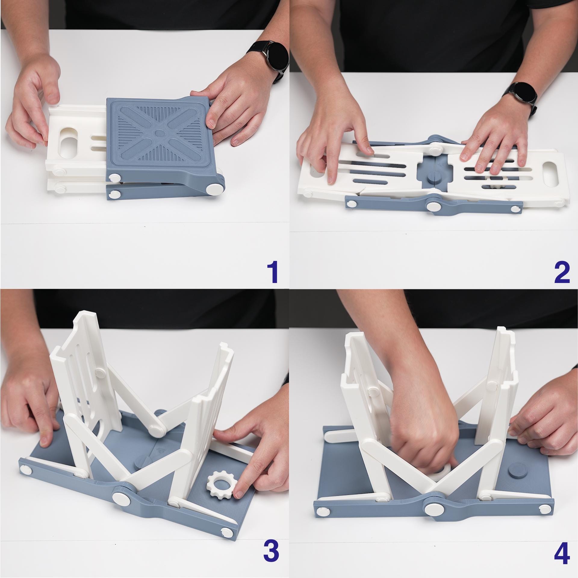 3D Printable Folding Stool STL File: Portable Compact Seat (digital ...