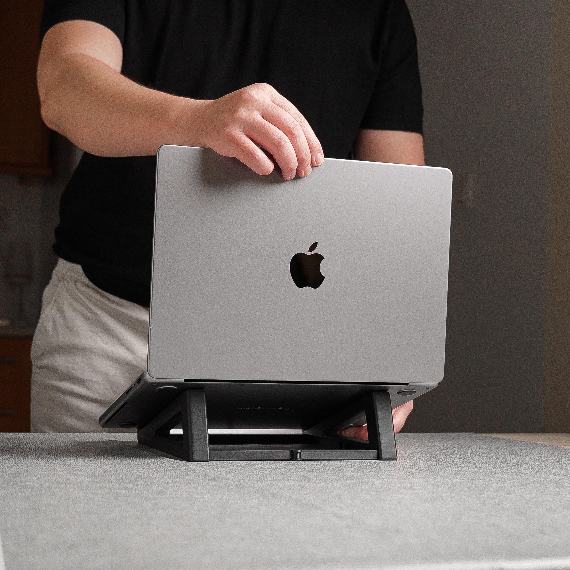 Portable Laptop STAND STL, File for 3D Printing, MacBook Holder Stl ...