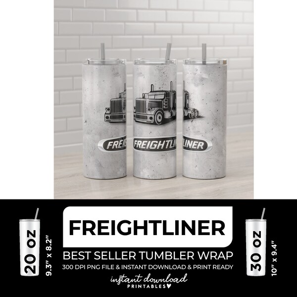 Freightliner Tumbler - Etsy