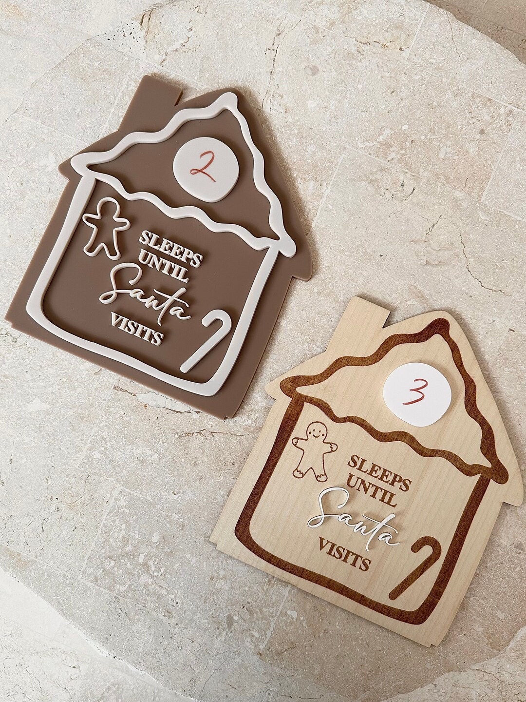 Gingerbread House Christmas Countdown Acrylic Christmas Christmas Decor ...