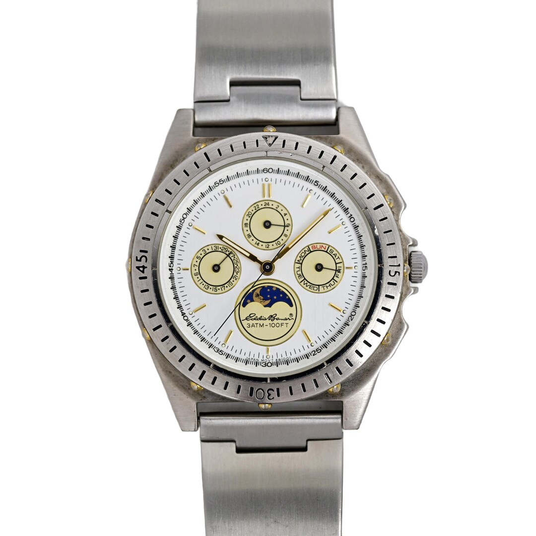 Eddie Bauer Vintage 1980s Men's Dual Calender 24H Day Night Indicator ...