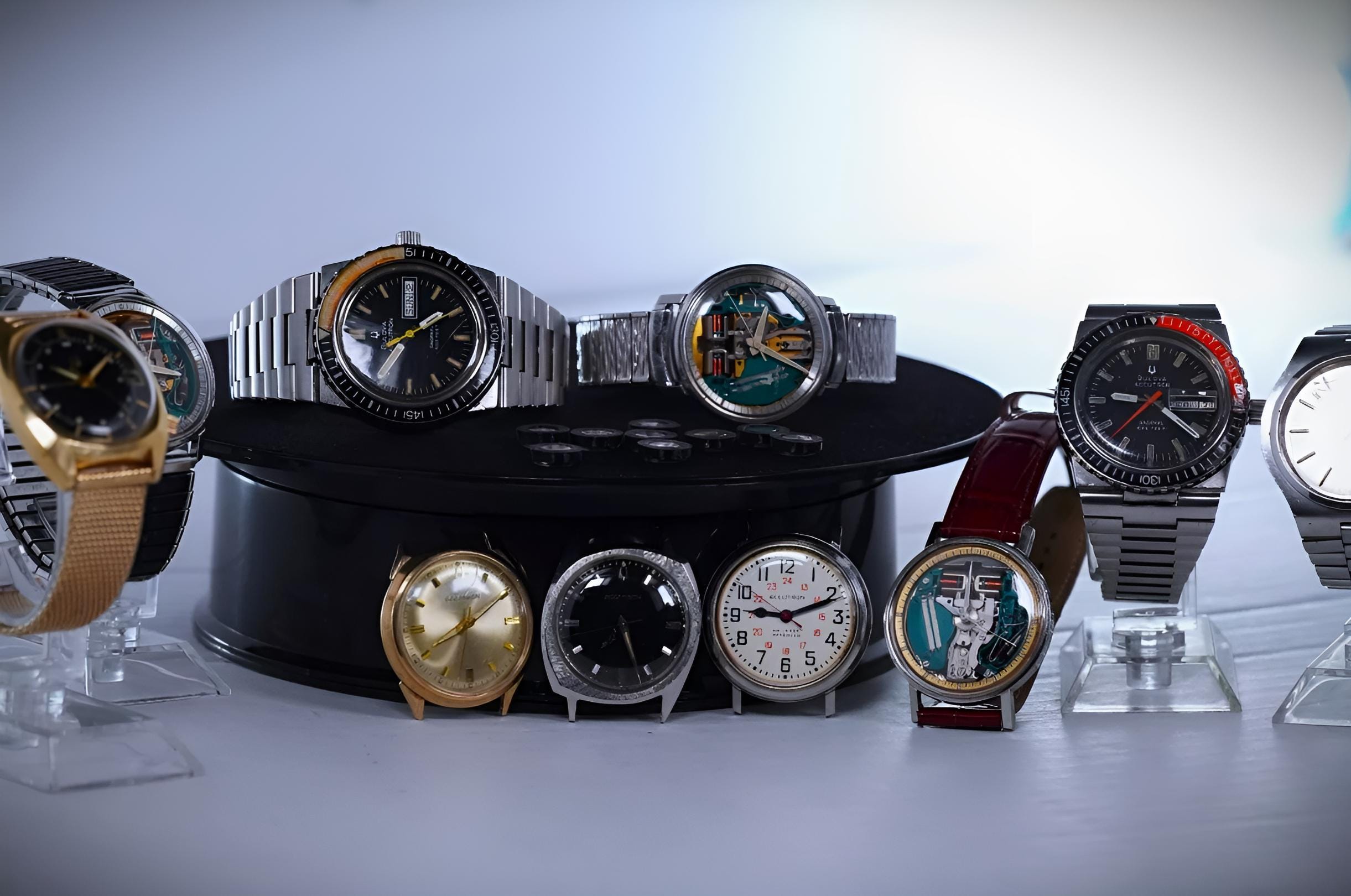 2 Bulova Accutron Watch Batteries With Spacers for 214 OR 218 Alkaline ...