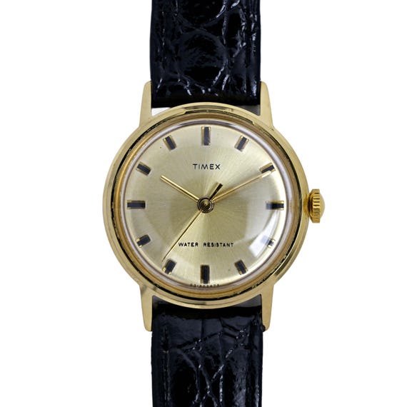 Timex Sprite Vintage 1972 Gold Plated Water Resistant… - Gem