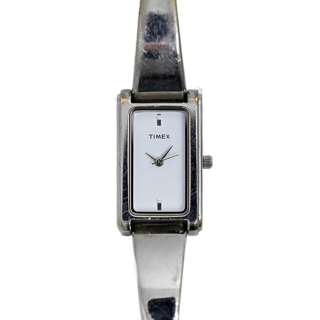 Timex Essentials Ladies Tank Quartz Wrist Watch Pre Owned - Etsy