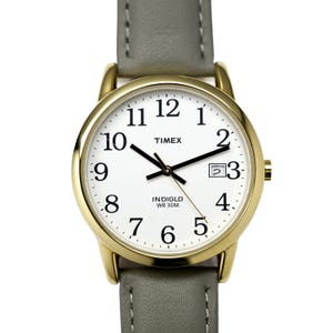 Timex White Dial Gold Mens Black Leather - Etsy