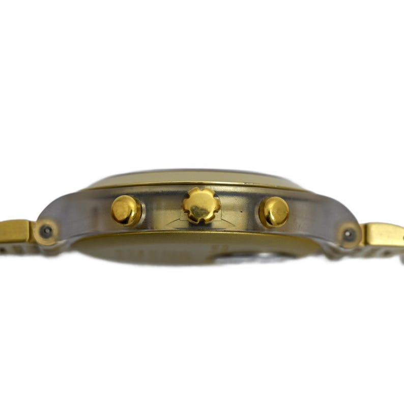 Swatch Swiss Irony Diaphane Chronograph Clear Gold Tone Watch 43mm - Etsy