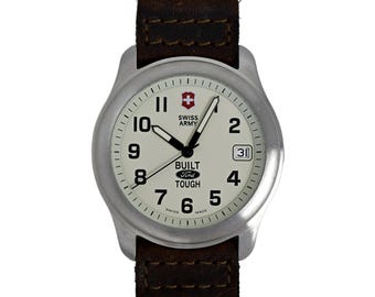 Wenger Swiss Army Men SAK Design New Old Stock 36mm Wrist Watch Vintage ...