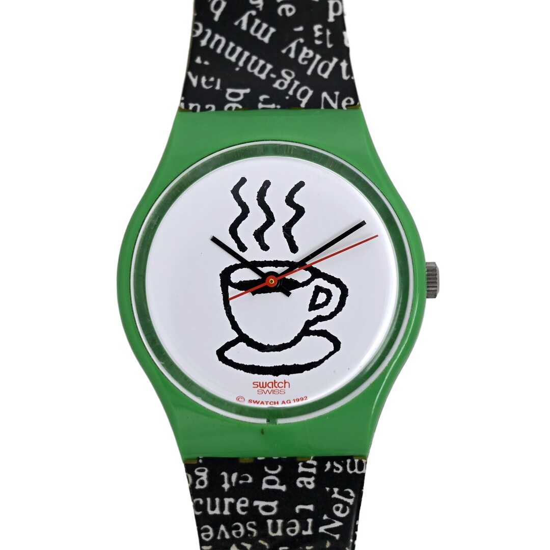 Swatch Unisex Cappuccino 1992 Vintage GG121 Swiss Made - Etsy