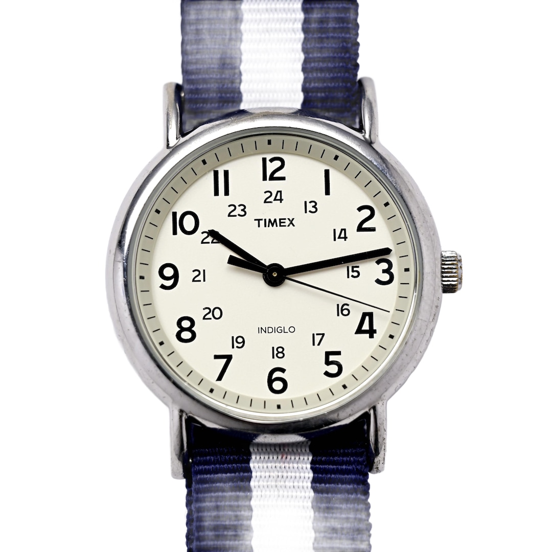 Timex Men's Weekender Quartz Watch With White Dial Analogue Display ...