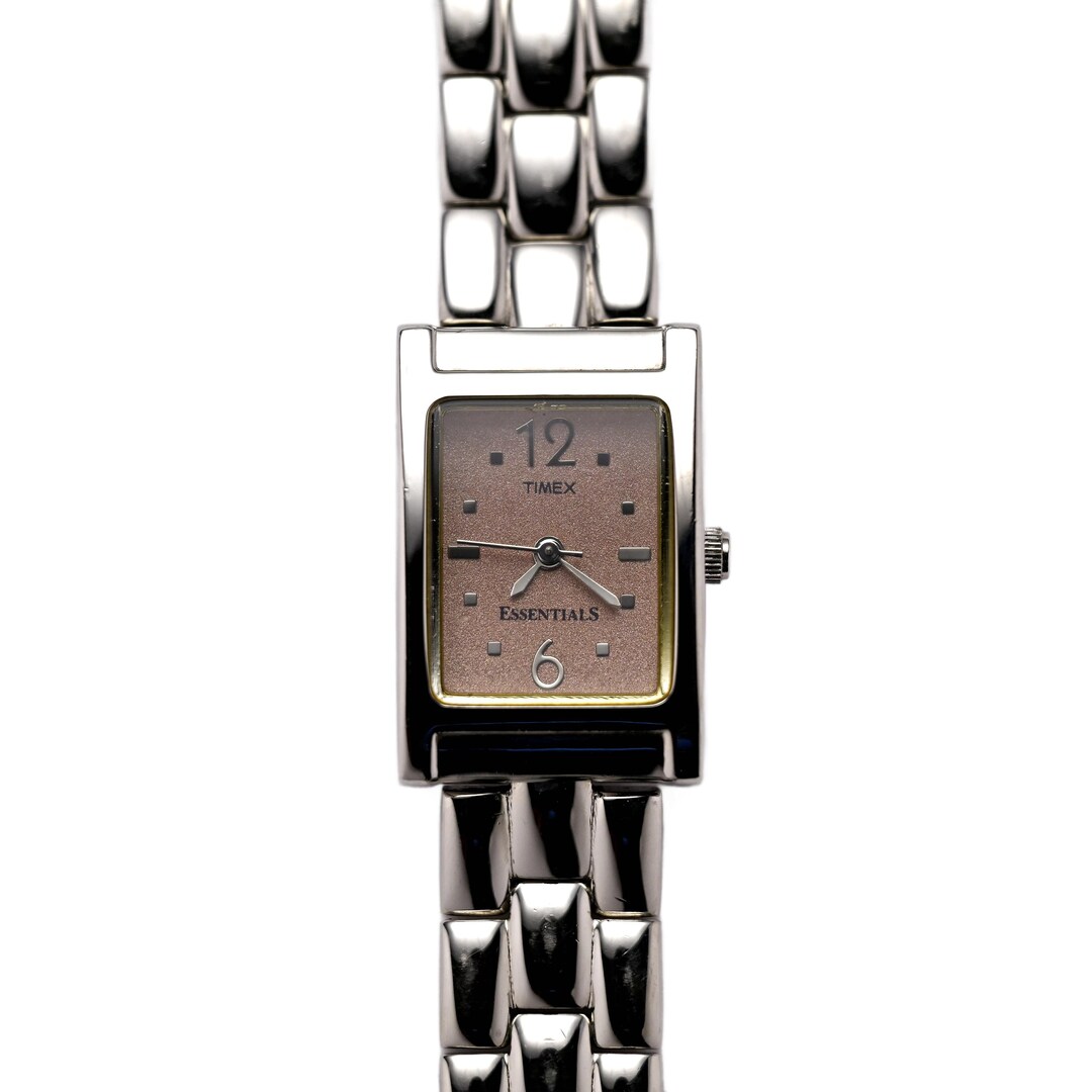 Timex Essential Ladies Tank Watch Pink Dial 19mm - Etsy
