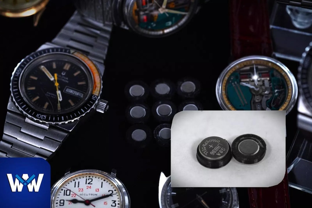 2 Bulova Accutron Watch Batteries With Spacers for 214 OR 218 Alkaline ...