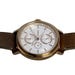 Fossil Unisex Day Date Rose Gold White Dial Diamond Bezel Genuine ...