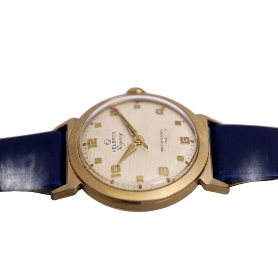Helbros Vintage Regency Cloth Dial Men's Wrist Watch … - Gem