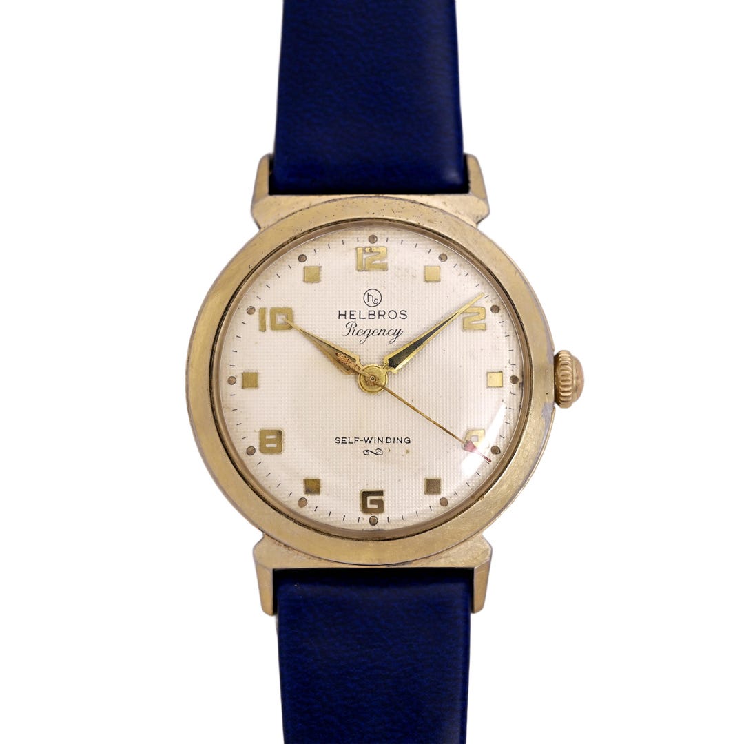 Helbros Vintage Regency Cloth Dial Men's Wrist Watch 32mm - Etsy