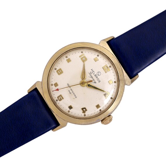 Helbros Vintage Regency Cloth Dial Men's Wrist Watch … - Gem