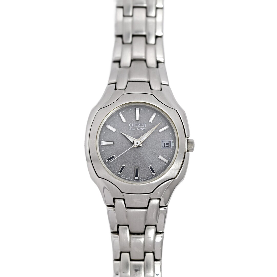 Citizen Eco Drive Ladies Grey Dial Stainless Steel 26mm - Etsy