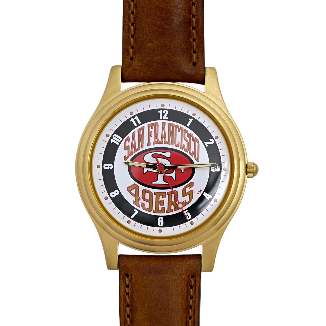 Fossil San Francisco 49ers Gold Plated Vintage 1998 Wrist Watch Mens ...