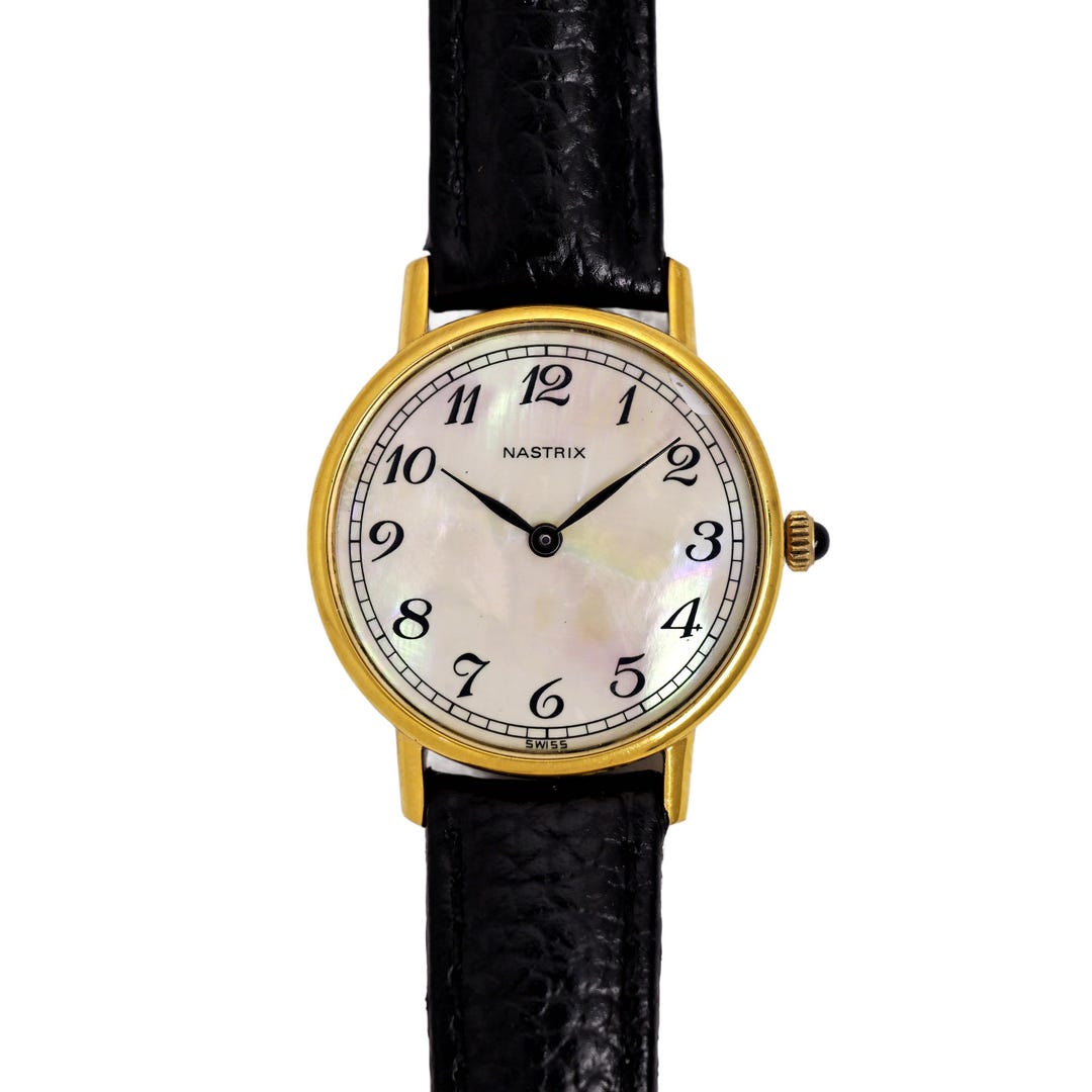 Nastrix Ladies Swiss Made Mechanical Vintage 1970's Gold Plated Watch ...