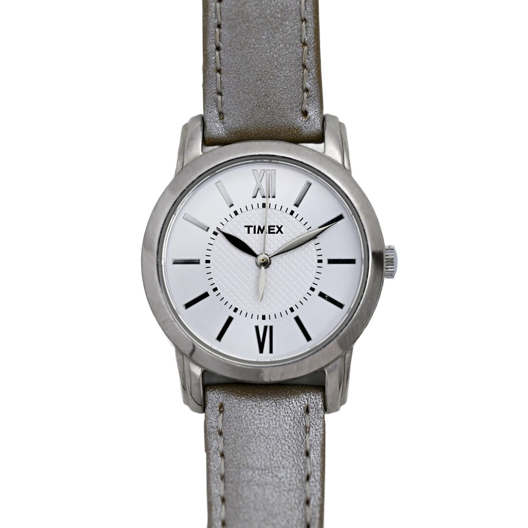 Timex Easy Reader White Dial Genuine Leather Ladies Watch 32mm - Etsy
