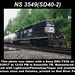 Norfolk Southern NS 3549 SD40-2 Knoxville TN 2017 - Etsy