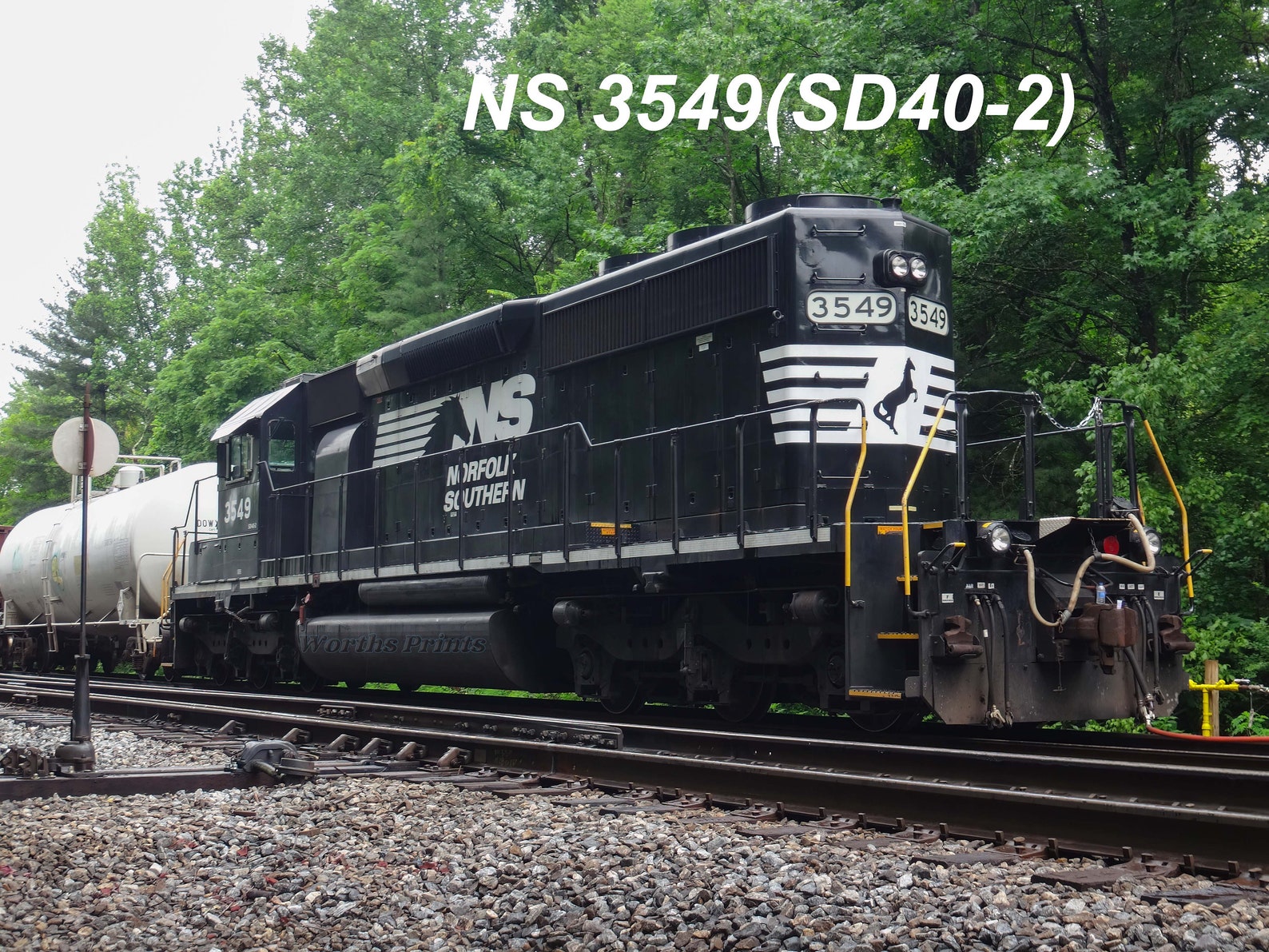 Norfolk Southern NS 3549 SD40-2 Knoxville TN 2017 - Etsy