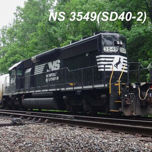 Norfolk Southern NS 3549 SD40-2 Knoxville TN 2017 - Etsy