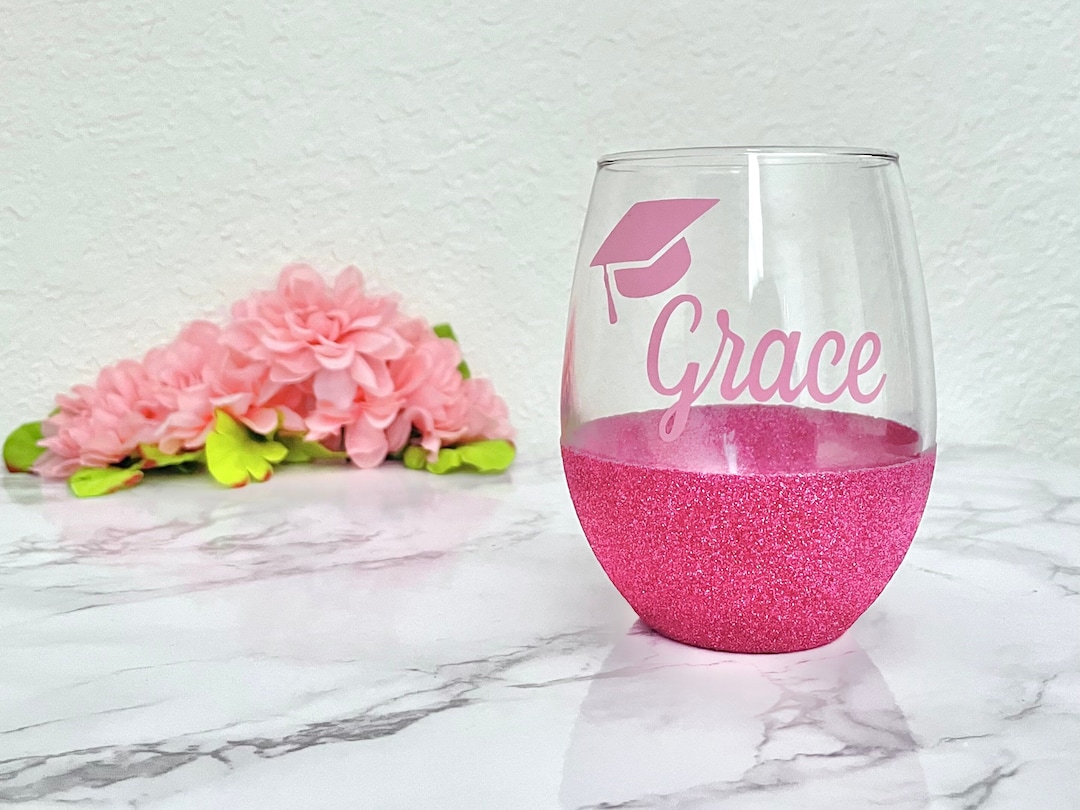 Graduation Wine Glass, Personalized Graduation Gifts, Class of 2024 ...