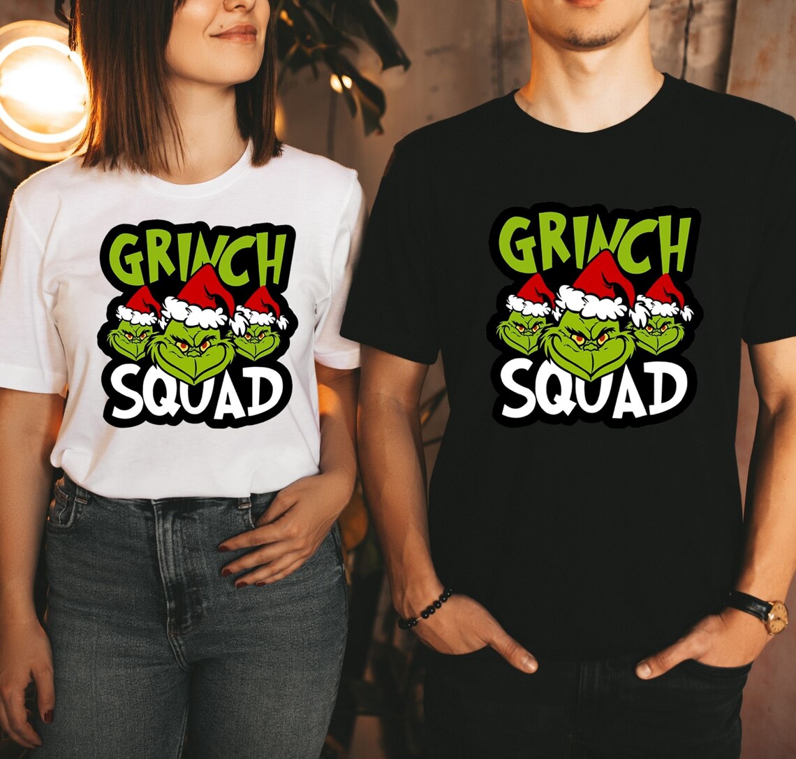 Grinch Squad Custom Shirt, Xmas Grinch Squad Tee, Christmas Grinch ...