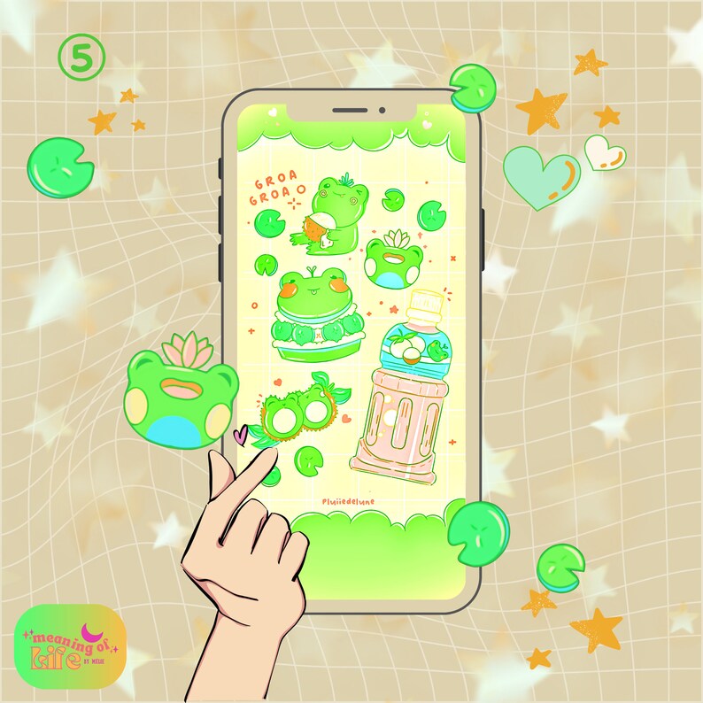 Frog Wallpaper Frog Lock Screen - Etsy